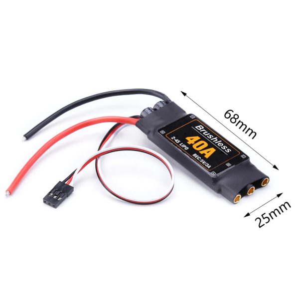 Brushless 40A ESC Speed Controller - Brushless ESC Giga Ventures