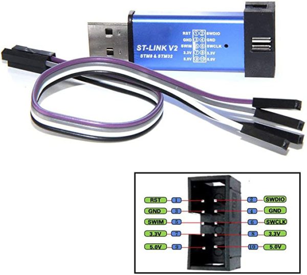 Buy ST-LINK V2 STM8 / STM32 Simulator Programmer in Nepal - Giga Ventures
